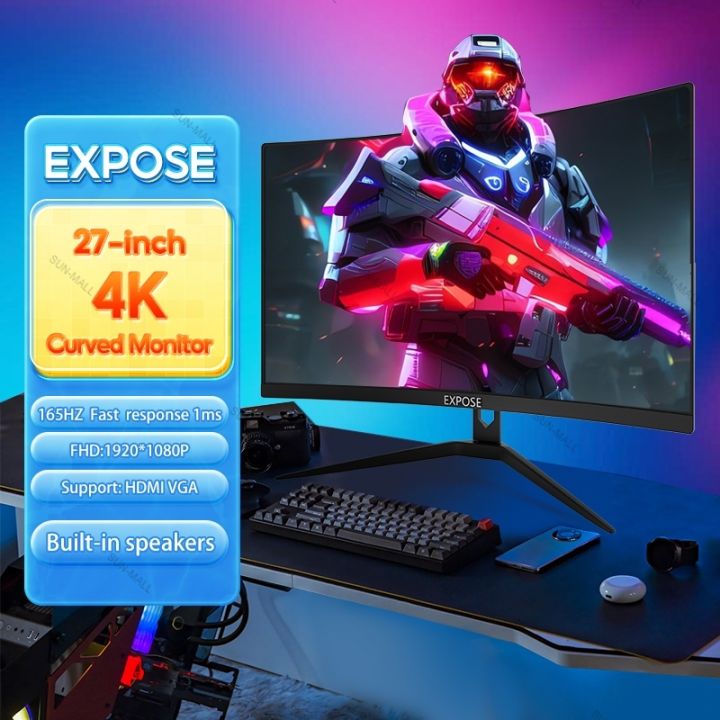 Monitor 27 inch monitor pc 4K monitor gaming 144Hz with speaker led ...