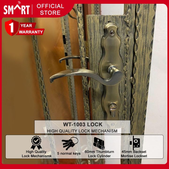 HDB BTO Metal Gate Lock / SUS304 Stainless Steel Material Handle / High ...