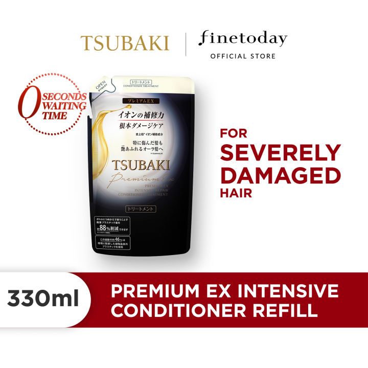 TSUBAKI Premium Ex Intensive Repair Hair Conditioner Refill Pack 330ml ...