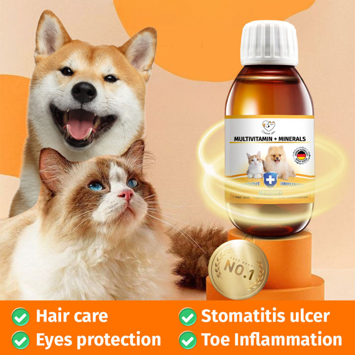 【CASSIEL-PET】Multivitamins 60ml/150ml for dogs, cats and other pets ...