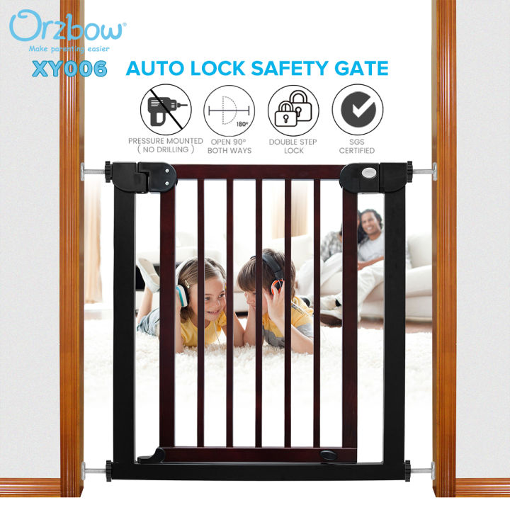 Orzbow XY006 Children Safety Gate 74cm to 84cm Auto Lock Safety Gate ...