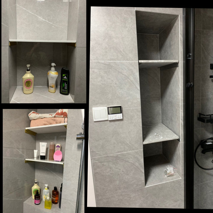 Non-punching niches, shelf, bathroom shower room, embedded shelf, shelf ...