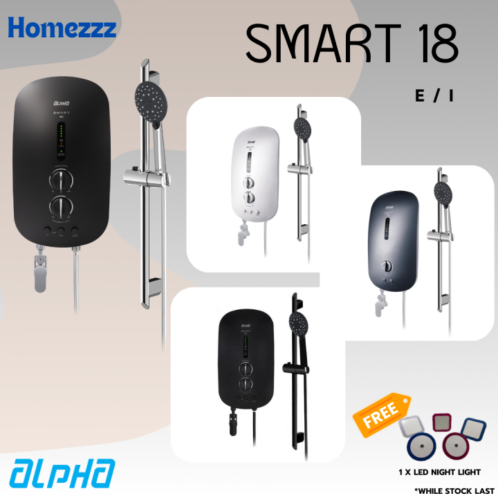 ALPHA - SMART 18 E / i Instant Water Heater - Non Pump / DC Pump | Lazada