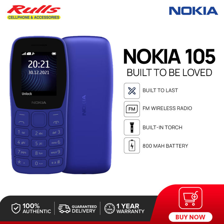 Nokia 105 Basic Mobile Phone | 1.77” QQVGA | 4MB RAM | 800 mAh ...