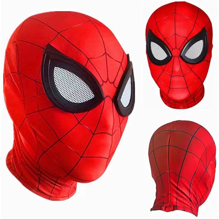 Spiderman Mask Superhero Cosplay Costume Masks Lens Prop Face Mask ...