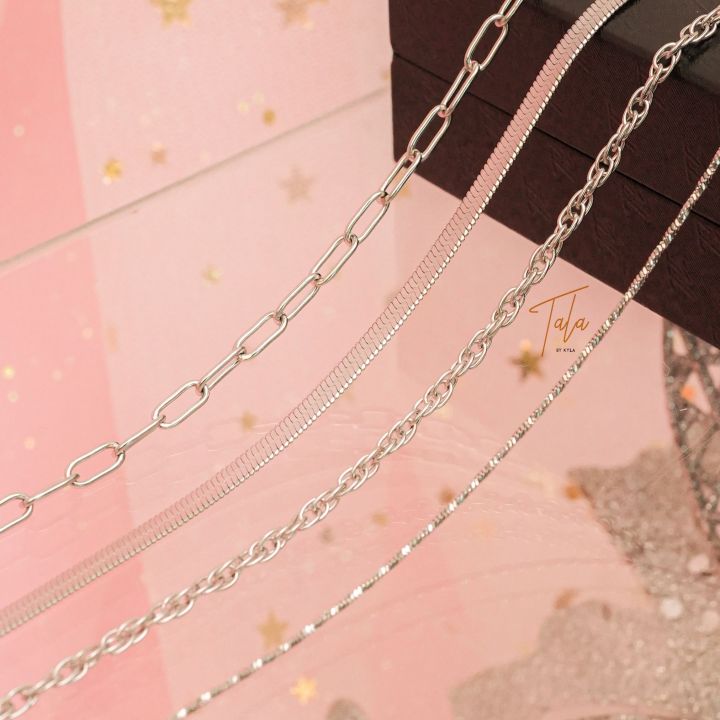 Tala by Kyla Basic Chain Silver Collection Plus Premium Gift Box Set ...