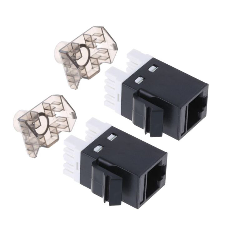 2pcs Utp Cat6 Network Module Rj45 Connector Cable Adapter Keystone Jack Lazada Ph