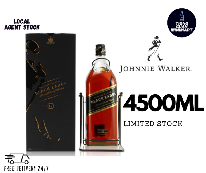 Johnnie Walker Black Label Blended , 4500ml with box | Lazada Singapore