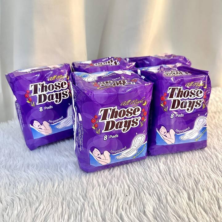 Those Days All night Sanitary Pads - (8 PADS) | Lazada PH
