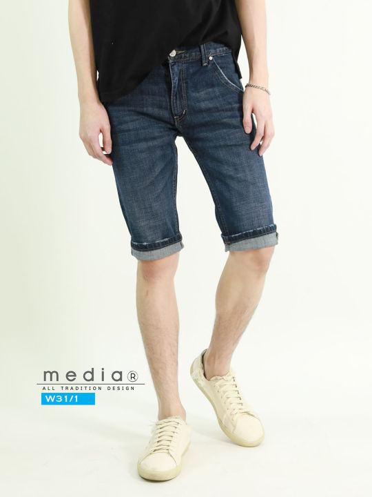 DECENT JEANS กางเกงยีนส์ ขาสั้น ผู้ชาย ผ้านิ่ม ทรงสวย ใส่สบาย (SN:W31 ...