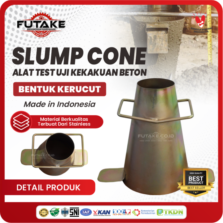 FUTAKE - Slump Cone Slump Tes Uji Kekakuan Kekerasan Beton Konstuksi ...