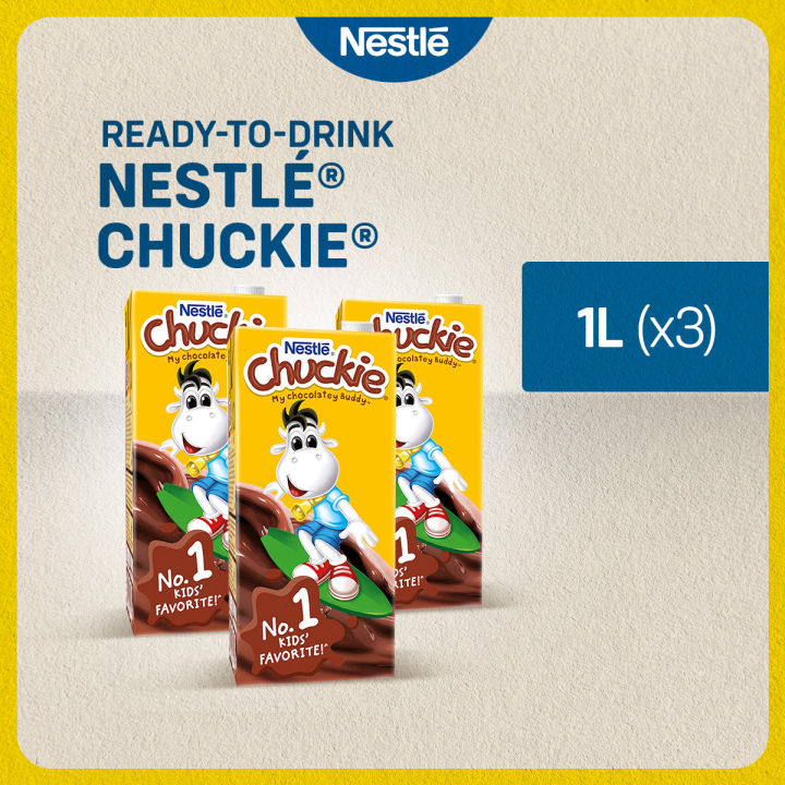 NESTLÉ CHUCKIE Chocolate Flavoured Milk 1L - Pack of 3 | Lazada PH