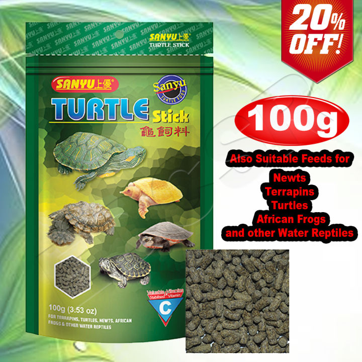 Sanyu Turtle Food Sticks for Terrapins Turtles Newts African frogs and ...