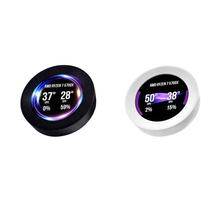 2.1 Inch Round IPS LCD Display Secondary Screen Computer CPU GPU Monitor USB Temperature Display ...