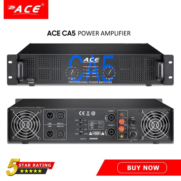 Free shipping 】Ace CA5 Power Audio Amplifier | Lazada PH