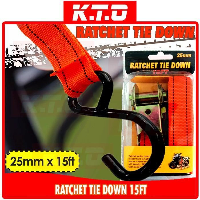 Heavy Duty Safety Ratchet Tie Down With Metal Lock Lorry Truck Belt ...
