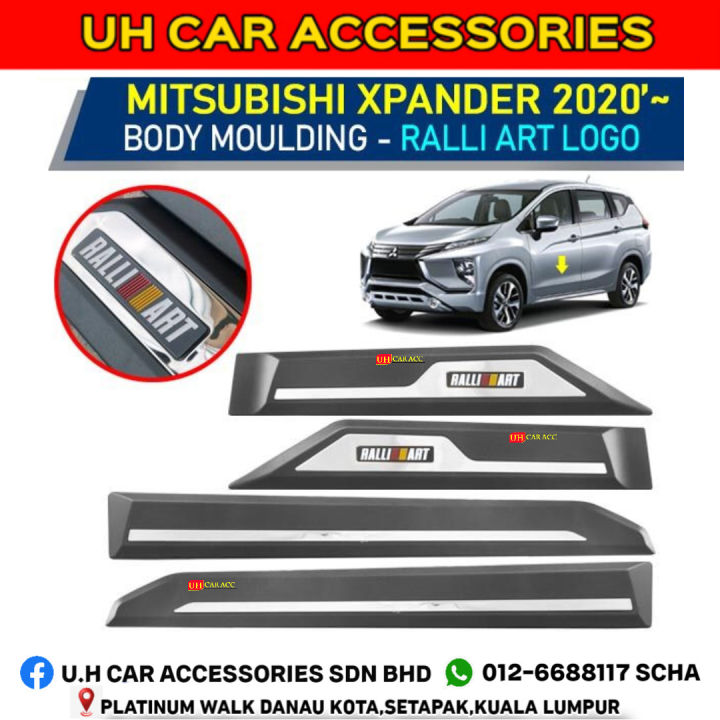 MITSUBISHI XPANDER SIDE DOOR CLADDING MOLDING TRIM GUARD BODY MOULDING ...