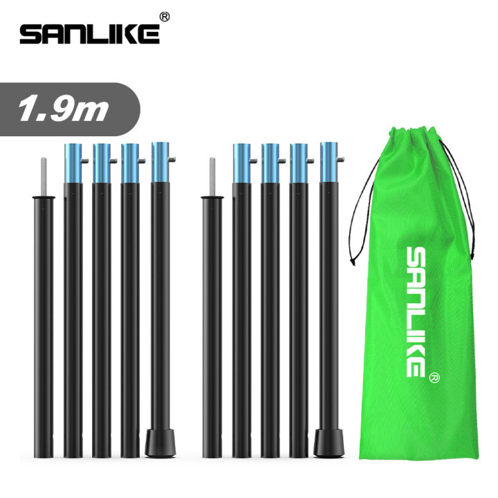 SANLIKE 2 Pieces Tent Pole Tarp Pole Compact Aluminum Pole Lightweight ...