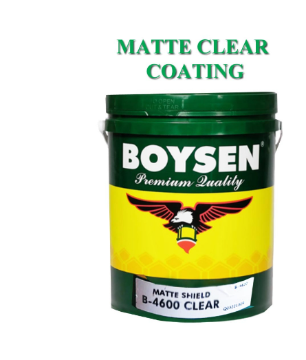 Boysen Matte Shield B-4600 Clear Matte Coating Gallon 4 Liters Flat ...