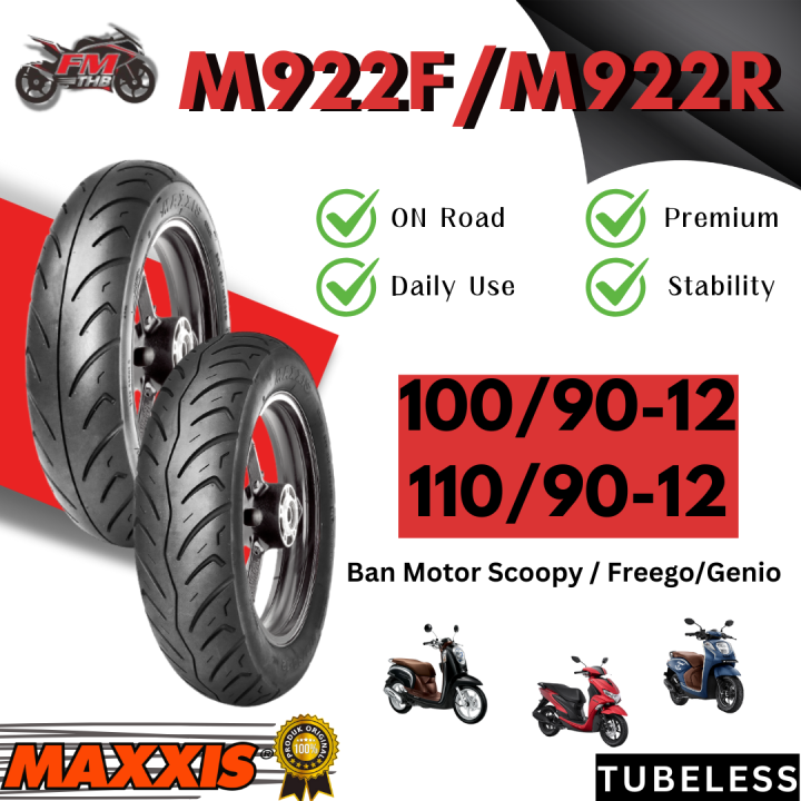 Ban Maxxis M922 F/R Ring 12 Tubeless - Ban Motor Tubeless/Tubles (Pilih ...