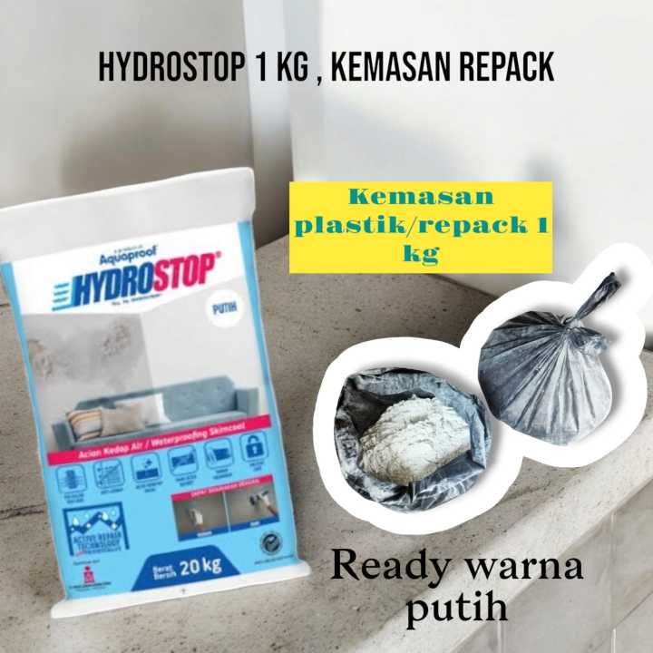 HYDROSTOP PUTIH 1 KG (kemasan REPACK) ANTI BOCOR / hydrostop REPACK (KEMASAN PLASTIK)) | Lazada ...