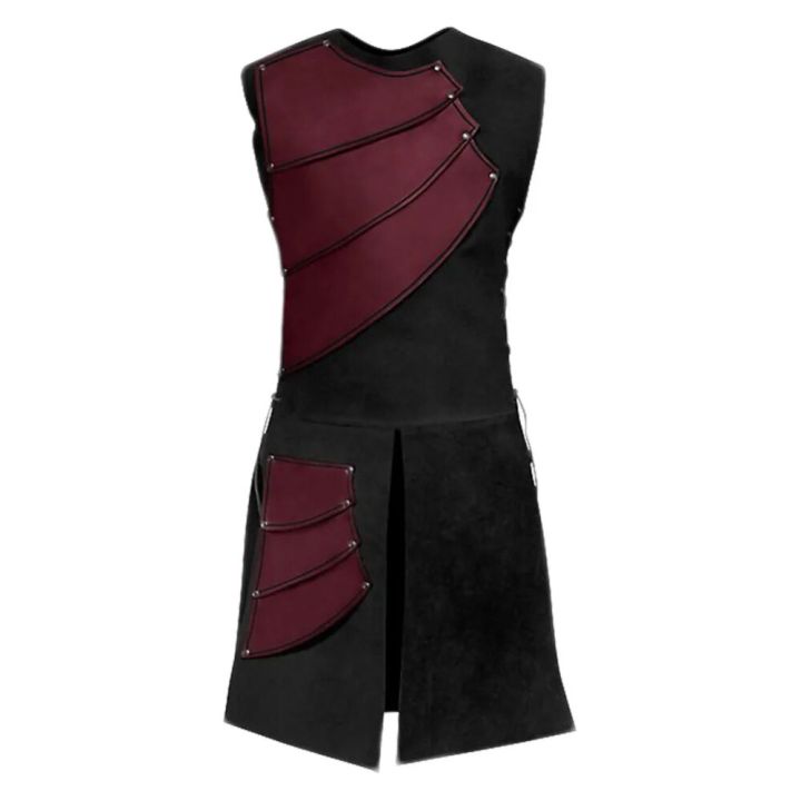 【Daily Deals】 Men Medieval Archer Larp Knight Cosplay Costume Black ...