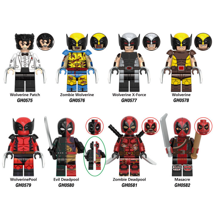New Deadpool&Wolverine X-Force Venompool Wolverinepool Masacre Mini ...