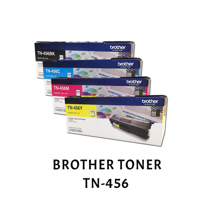 [ORIGINAL] Brother Toner TN-456 TN456 Black Cyan Magenta Yellow ...