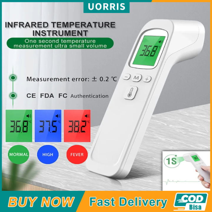 Termometer Infrared Gun Non Contact Digital Suhu Badan Tubuh ...