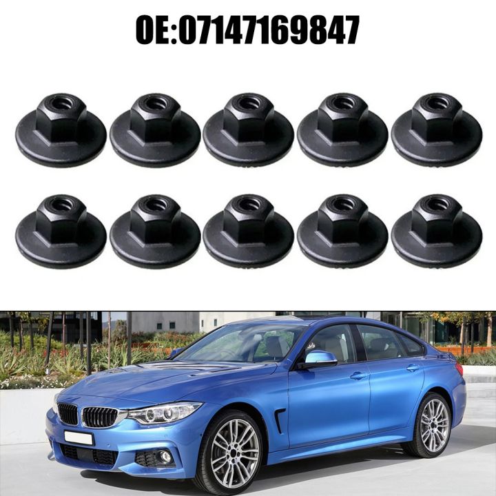 ชุดตัวฝังฝาครอบพลาสติกสีดำอัตโนมัติพร้อมวงแหวนรองที่ใช้ได้กับรถยนต์ BMW ...