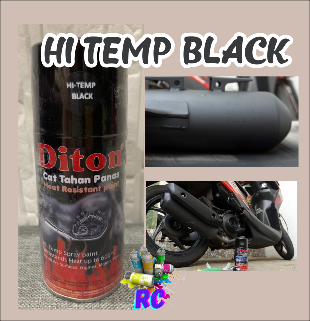 Cat hitam 150ml DITON Knalpot Anti Panas htbs HiTemp pilox Hi Temp Black HTB | Lazada Indonesia