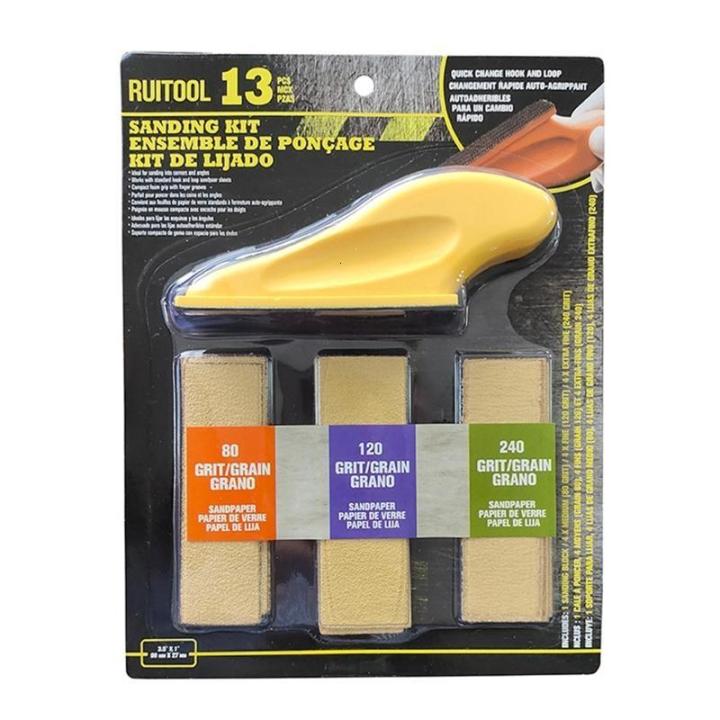 Handheld Small Abrasive Block Sandpaper Set Flocking Sandpaper Self ...