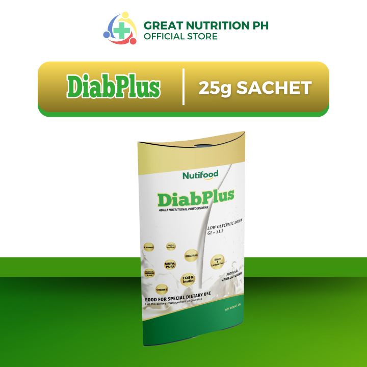 DiabPlus Plant-Based Adult Nutritional Powder Drink 25g Sachet | Lazada PH