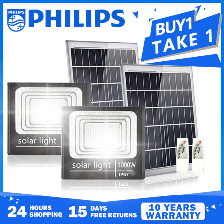 PHILIPS 1000W Solar Light Solar Lights Waterproof Outdoor LED Light ...