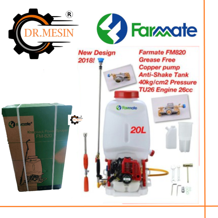 [READY STOCK] FARMATE FM-820 Knapsack Sprayer Engine Pam Racun | Lazada