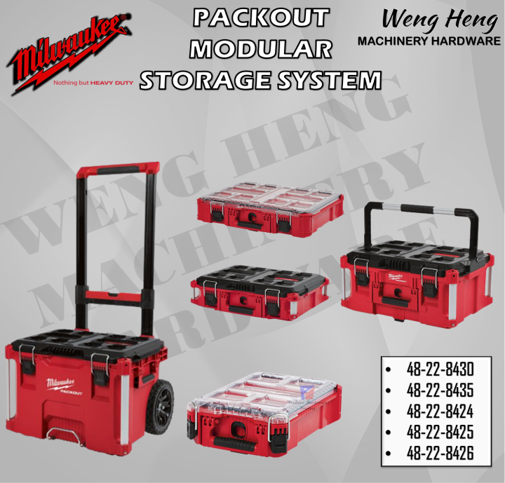100% Genuine Milwaukee PACKOUT Modular Storage System 5 pcs (set) | Lazada