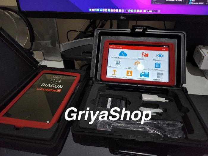 Scanner Mobil Launch X431 DIAGUN IV Adapter Full Software dgn Tablet ...