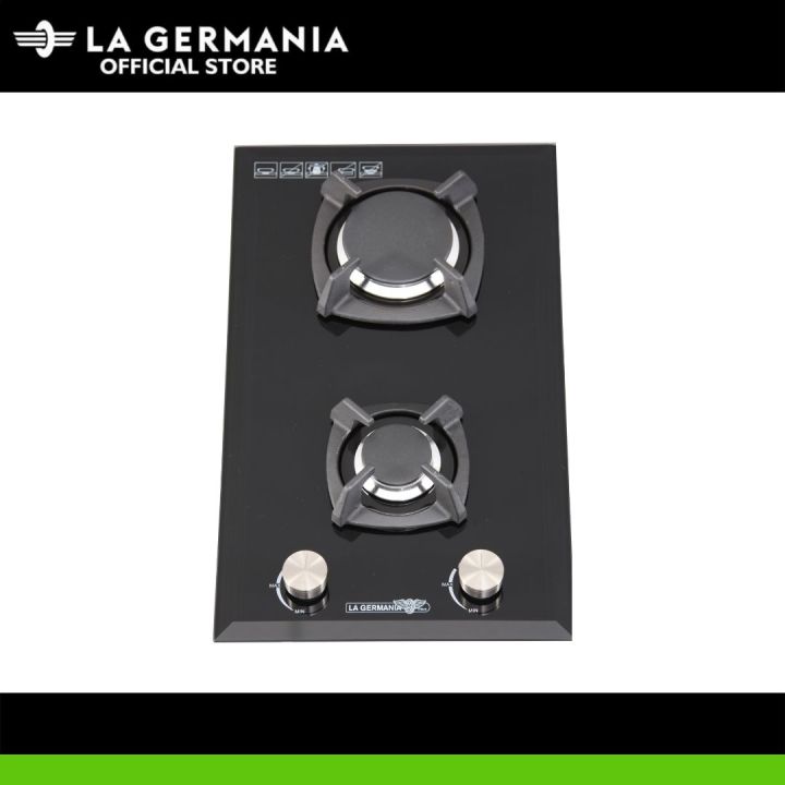 La Germania 30cm Gas Cooktop/Built in Hob GH-420X (Tempered Glass Stop ...