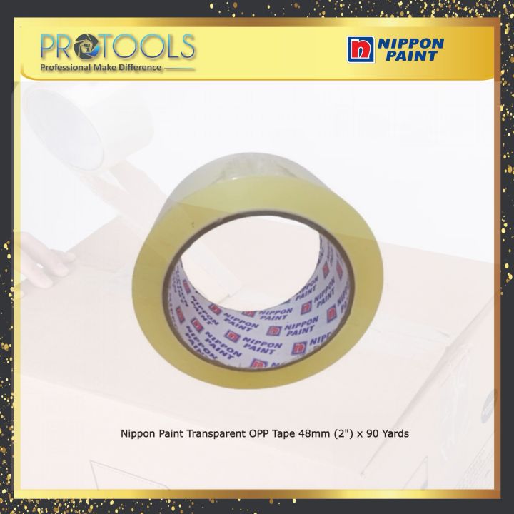 Nippon Paint Transparent OPP Tape 48mm (2") x 90 Yards | Lazada