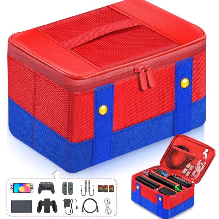 Mario Large Carrying Protective Case for Nintendo Switch OLED Console ...