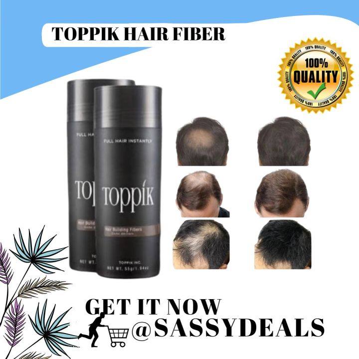Toppik Natural Hair Boosting Fiber Powder/Hair Loss Building Fiber ...