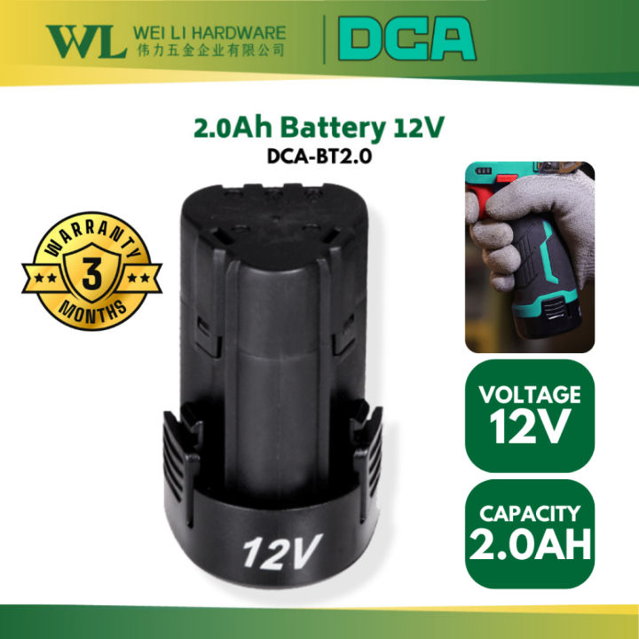 DCA Original 12V 2.0Ah Battery LB1220-1 (3Month Warranty) DCA Battery ...