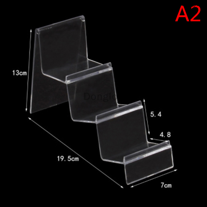 Donglon อะคริลิคแสดงชั้นวางโทรศัพท์มือถือกระเป๋าสตางค์แว่นตาชั้นวาง ...