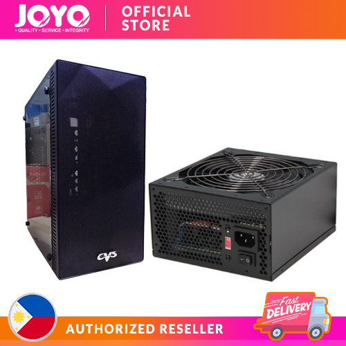 BUNDLE CVS X2603 GAMING COMPUTER CASE WITH TG SIDE MESH FRONT BLACK M ...