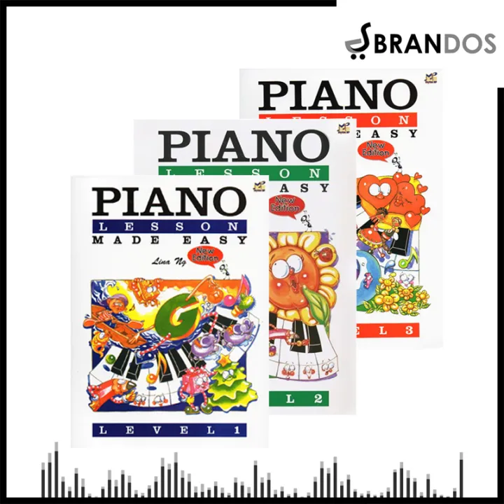 Buku Piano Belajar Musik Anak Piano Lesson Made Easy Lina Ng Level 1-3 ...