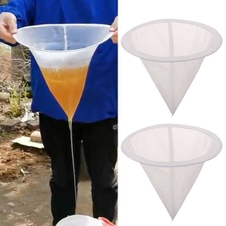 Honey Flow Mesh 150 Nylon Cone-shape Strainer Filter Fiber White ...