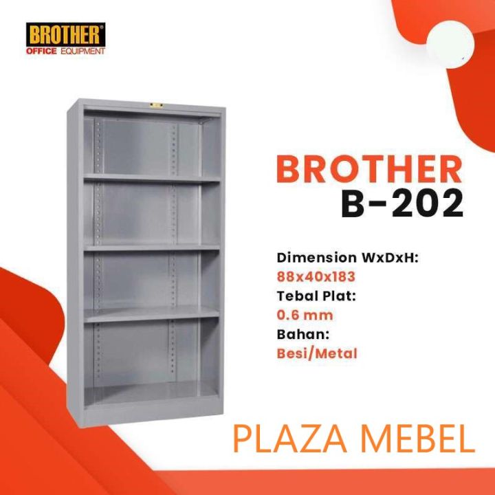 Lemari Rak Besi Serbaguna BROTHER / Rak Arsip Metal B202 (KHUSUS AREA MAKASSAR) | Lazada Indonesia