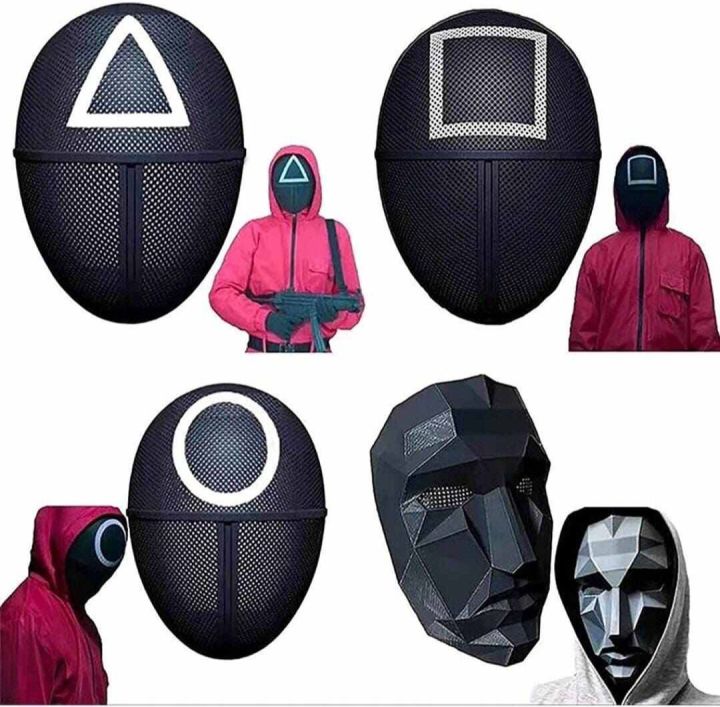 Mainan Squid Game Topeng Kostum / Squid Game Mask / Topeng Squid Game ...