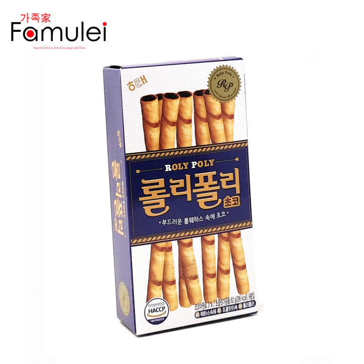 Haitai Roly Poly Stick Biscuit Wafer Roll 62g | Lazada PH