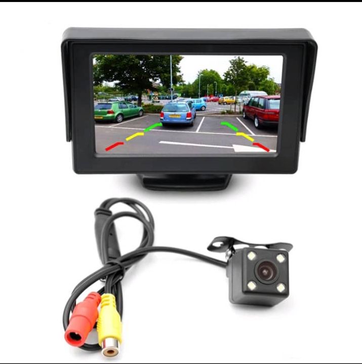 Lcd Car Monitor 5 Inch Digital Car View Monitor + Car Reverse Camera ...